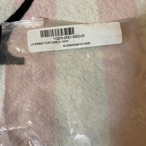 No brand / Not sure | Tops | Gojane Gray Ribbed Turtleneck Crop Top ...